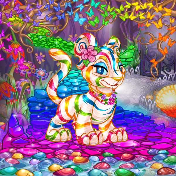 Rainbow Candy Kougra | Dress to Impress