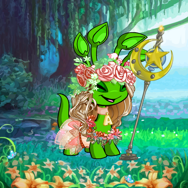 Alien Aisha - floral | Dress to Impress